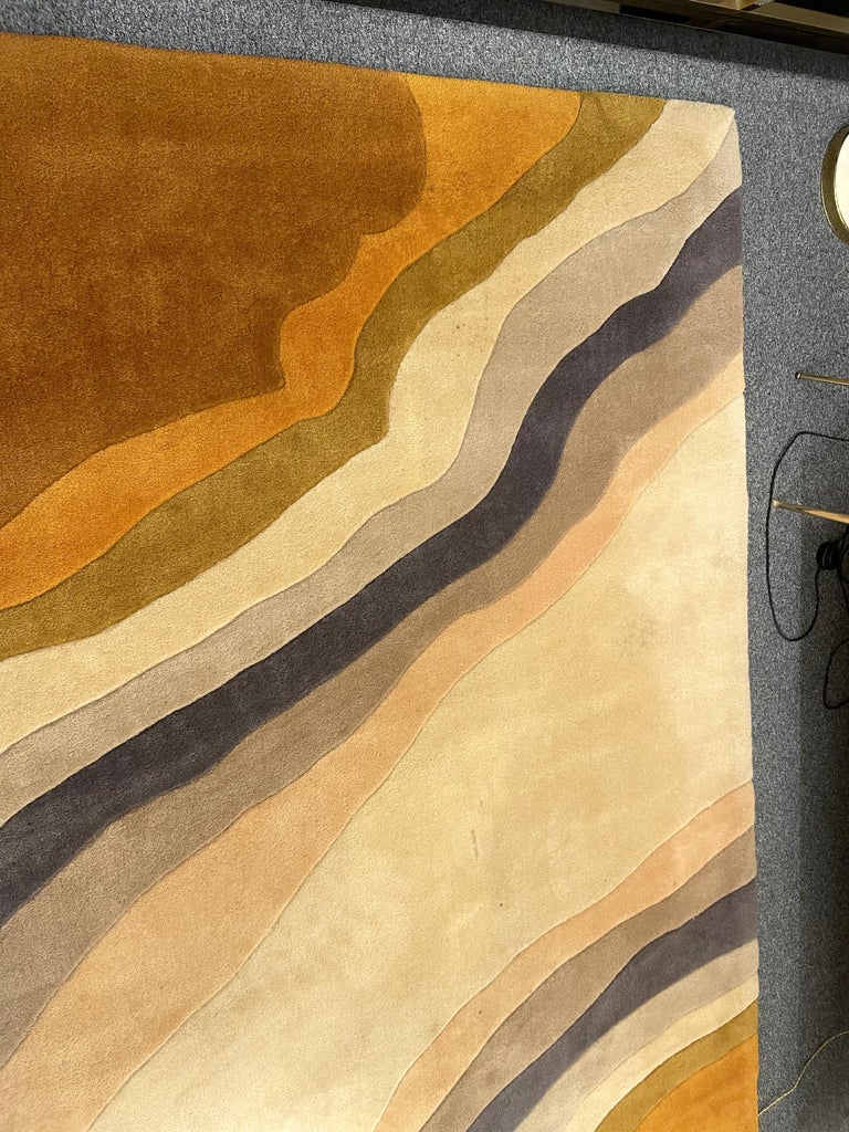 Large French wool carpet of the 1970s. For Sale at 1stDibs