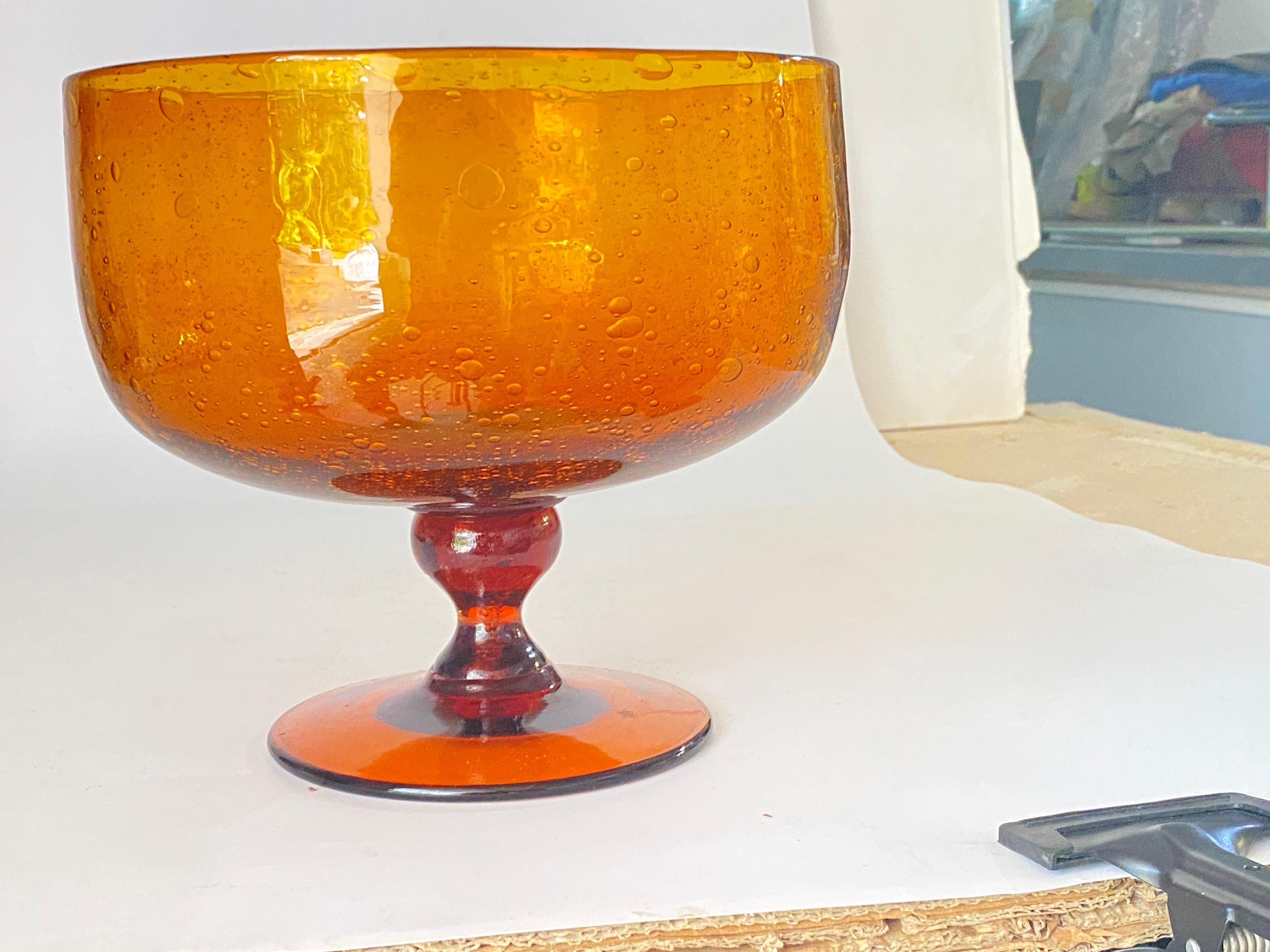 Large Fruit Bowl by Biot France 1970 For Sale at 1stDibs