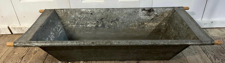 Large Galvanized Iron Troughs with Wood Handles, Sold Singly For Sale ...