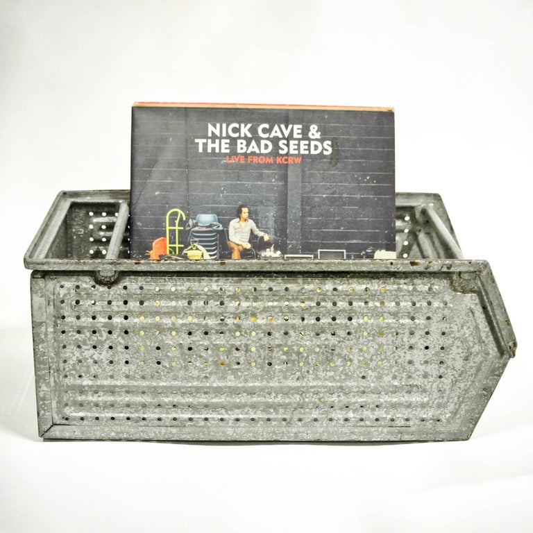 Large Galvanized, Perforated Metallic Crate 'Varnished', France, circa ...