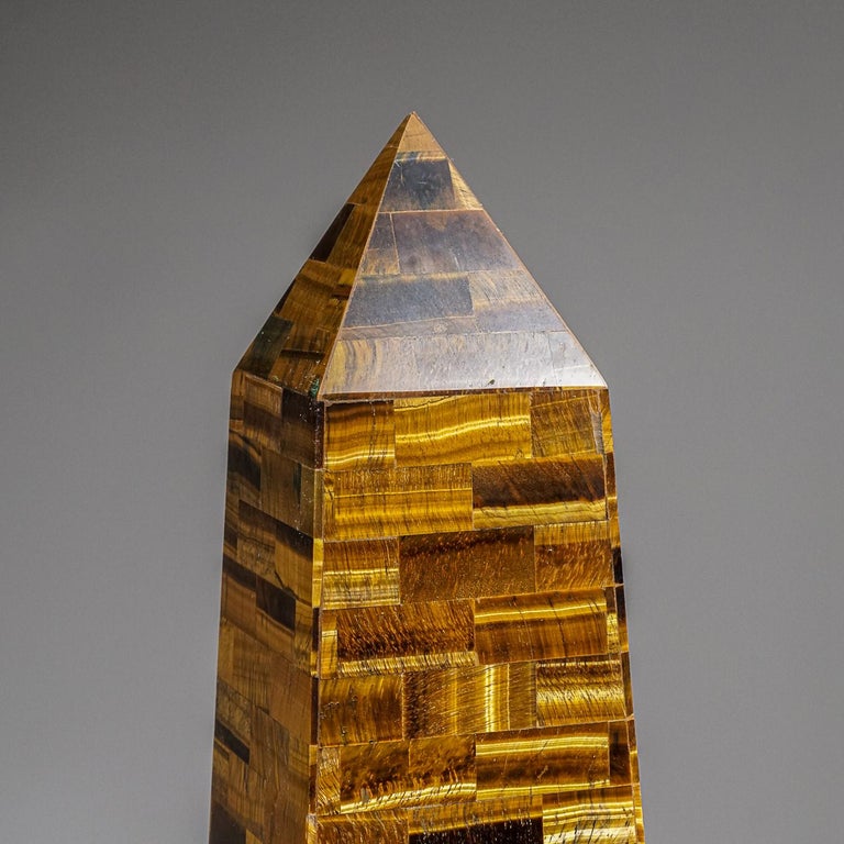 Large Genuine Polished Tiger's Eye Obelisk (29 Inches Tall, 14 lbs ...