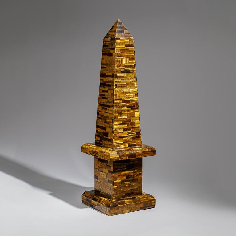 Large Genuine Polished Tiger's Eye Obelisk (29 Inches Tall, 14 lbs ...
