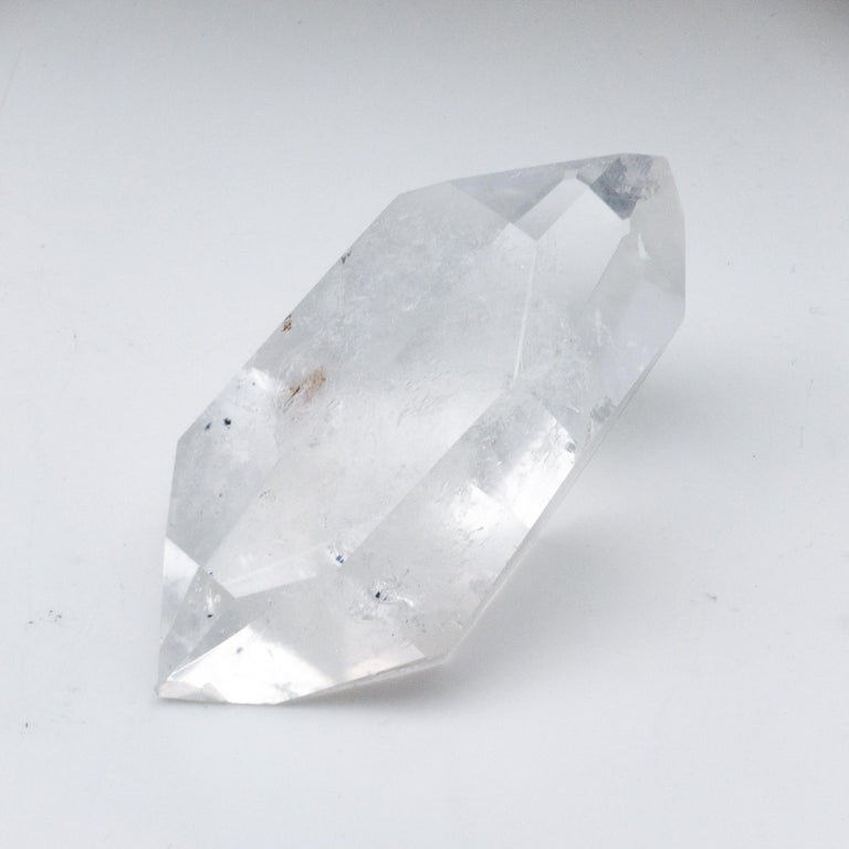 Large Geometric Faceted Rock Crystal or Quartz For Sale at 1stDibs
