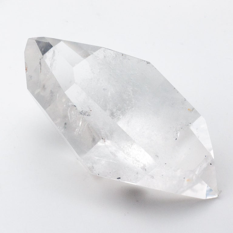 Large Geometric Faceted Rock Crystal or Quartz For Sale at 1stDibs