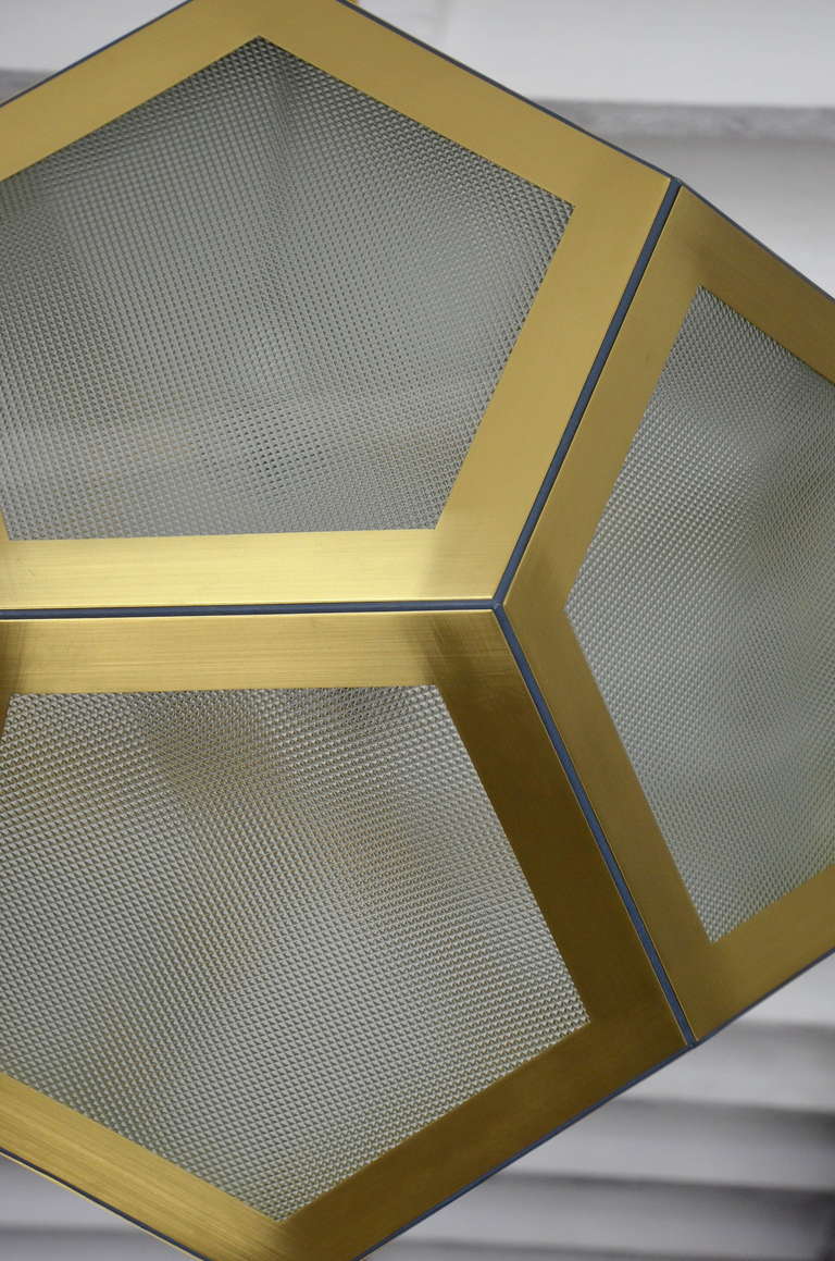 Large Geometric Pentagon Hanging Lantern For Sale at 1stDibs