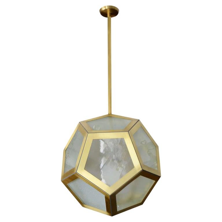 Large Geometric Pentagon Hanging Lantern For Sale at 1stDibs