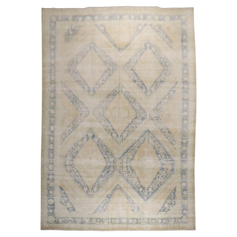 Large Geometric Persian Rug For Sale at 1stDibs