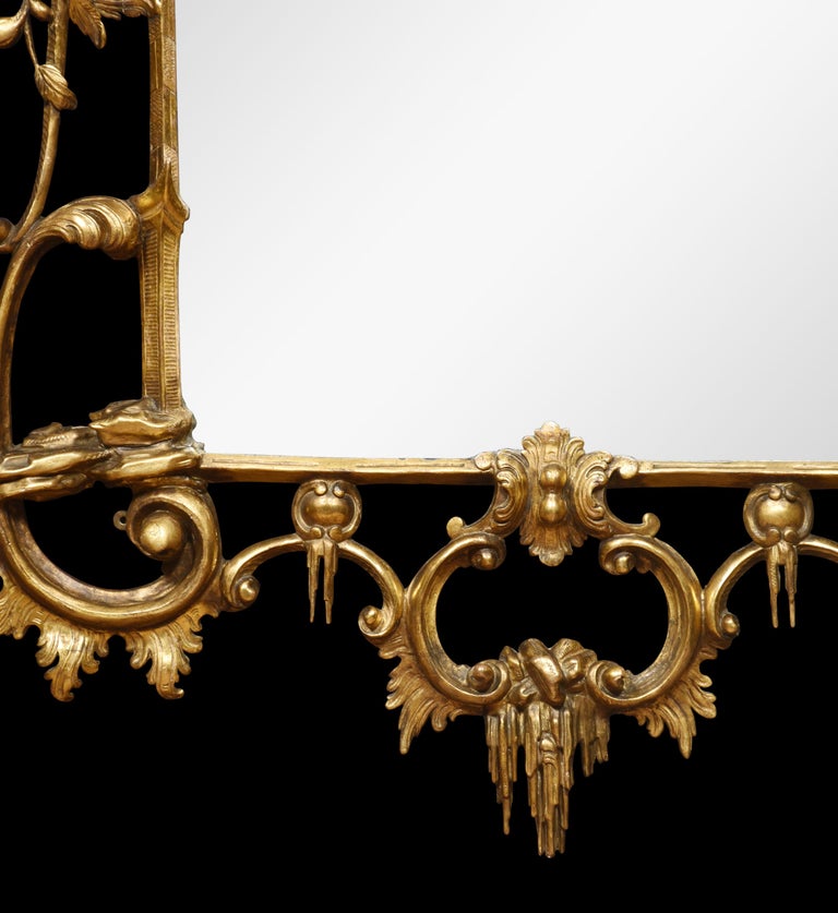 Large Georgian Giltwood Mirror For Sale at 1stDibs