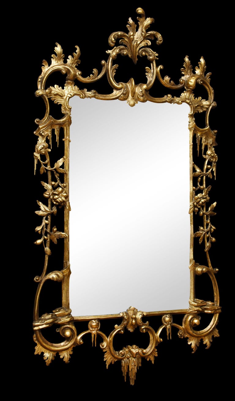 Large Georgian Giltwood Mirror For Sale at 1stDibs