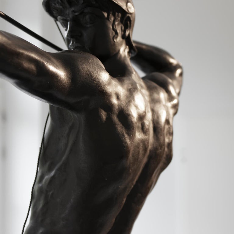 Large German Bronze 'The Archer' by Ernst Moritz Geyger, Berlin at 1stDibs