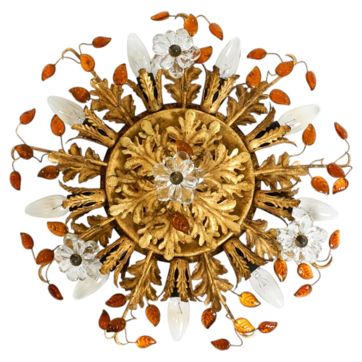Beautiful small ceiling lamp by Banci Firenze, Italy, from the 1960s ...