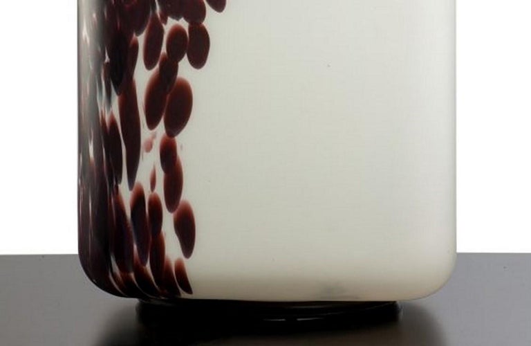 Mid Century Modern Large Glass Table Lamp by Giorgio de Ferrari For ...
