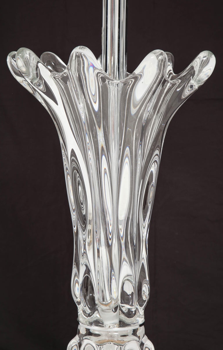 Large Glass Table Lamp For Sale at 1stDibs