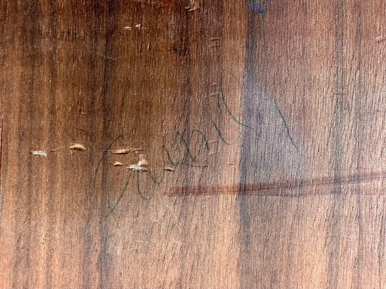 Large Glass Tile Mosaic of Native American Family on Walnut Board, 1960s For Sale at 1stDibs