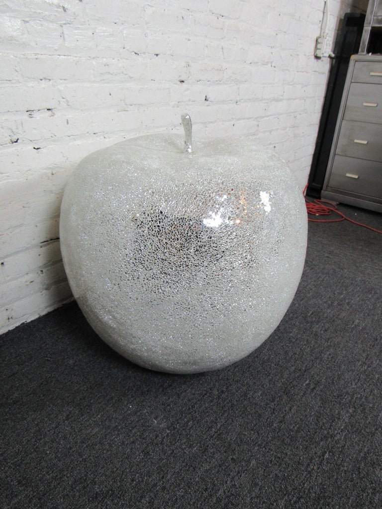 Large Glittering Apple Sculpture For Sale at 1stDibs