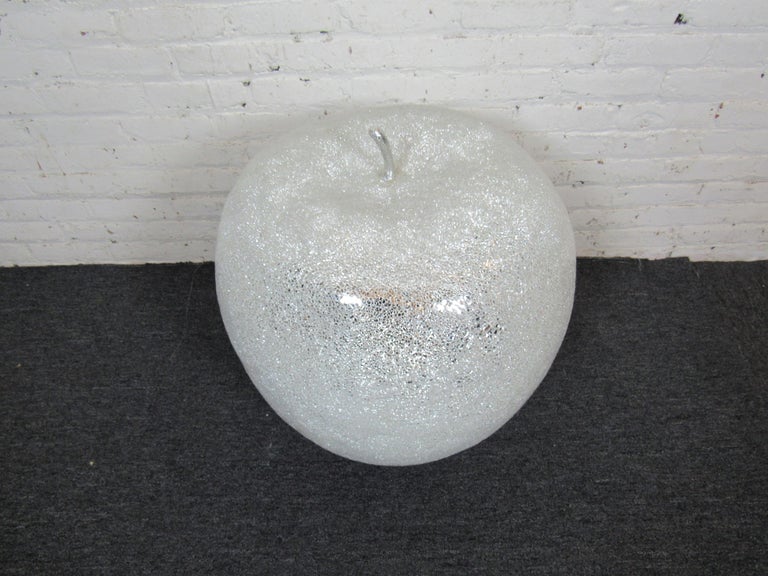 Large Glittering Apple Sculpture For Sale at 1stDibs