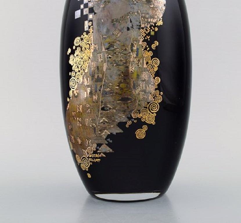 Large Goebel Vase in Porcelain with Gustav Klimt Motifs, Late 20th ...