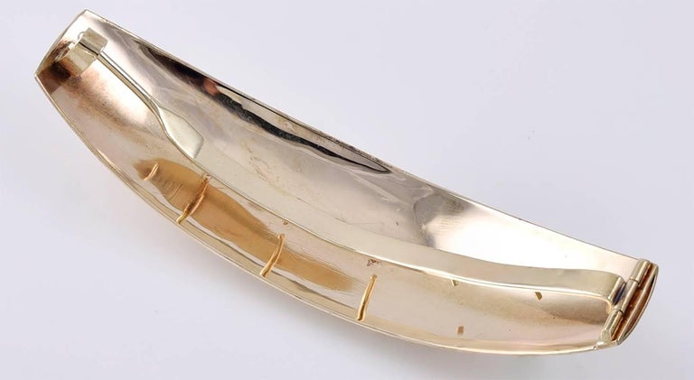 Large Gold Barrette at 1stDibs