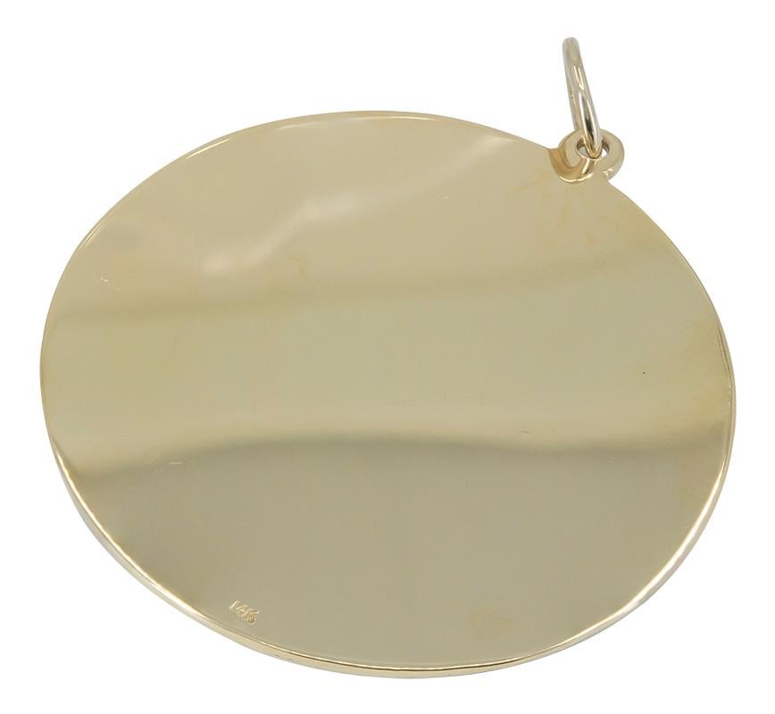 Large Gold and Diamond LA Charm at 1stDibs