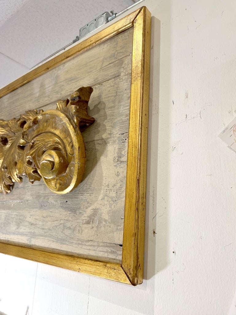 Antique Architectural Fragment circa 1800 Gilded and Framed For Sale at ...