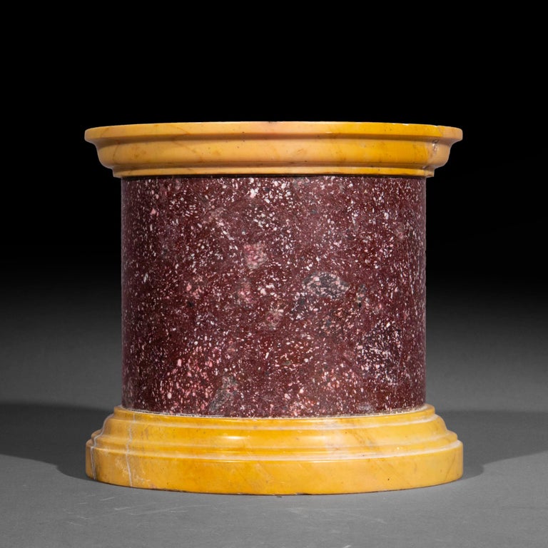 Large Grand Tour Red Porphyry Column Plinth at 1stDibs