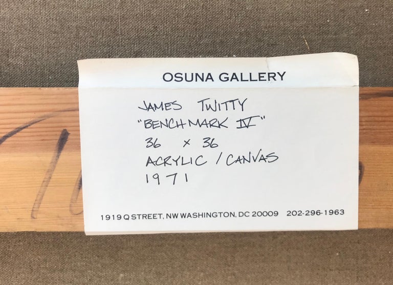 Large Graphic James Twitty Modernist Abstract Painting, 1971 at 1stDibs