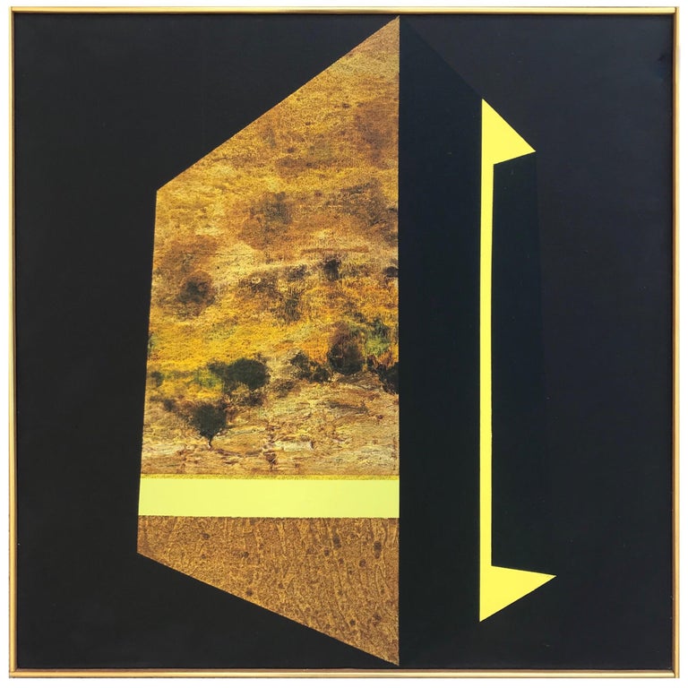 Large Graphic James Twitty Modernist Abstract Painting, 1971 at 1stDibs