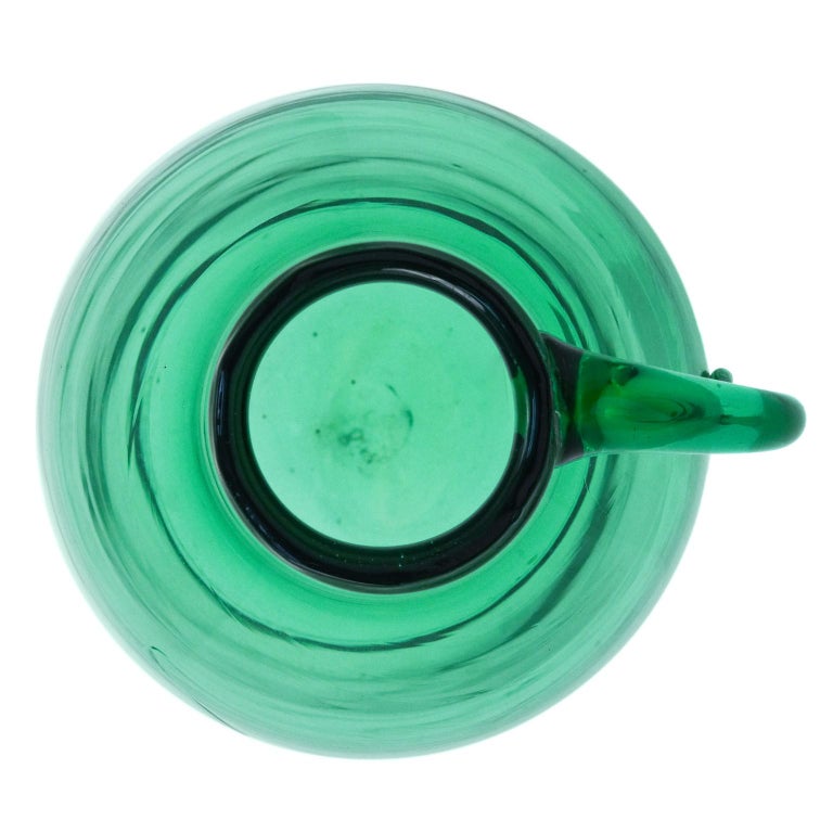 Large Green Blenko Jug Vase 50's For Sale at 1stDibs