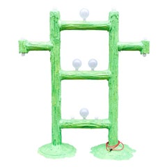 Large Green Expandable Foam Floor Lamp by Joseph Algieri For Sale at ...