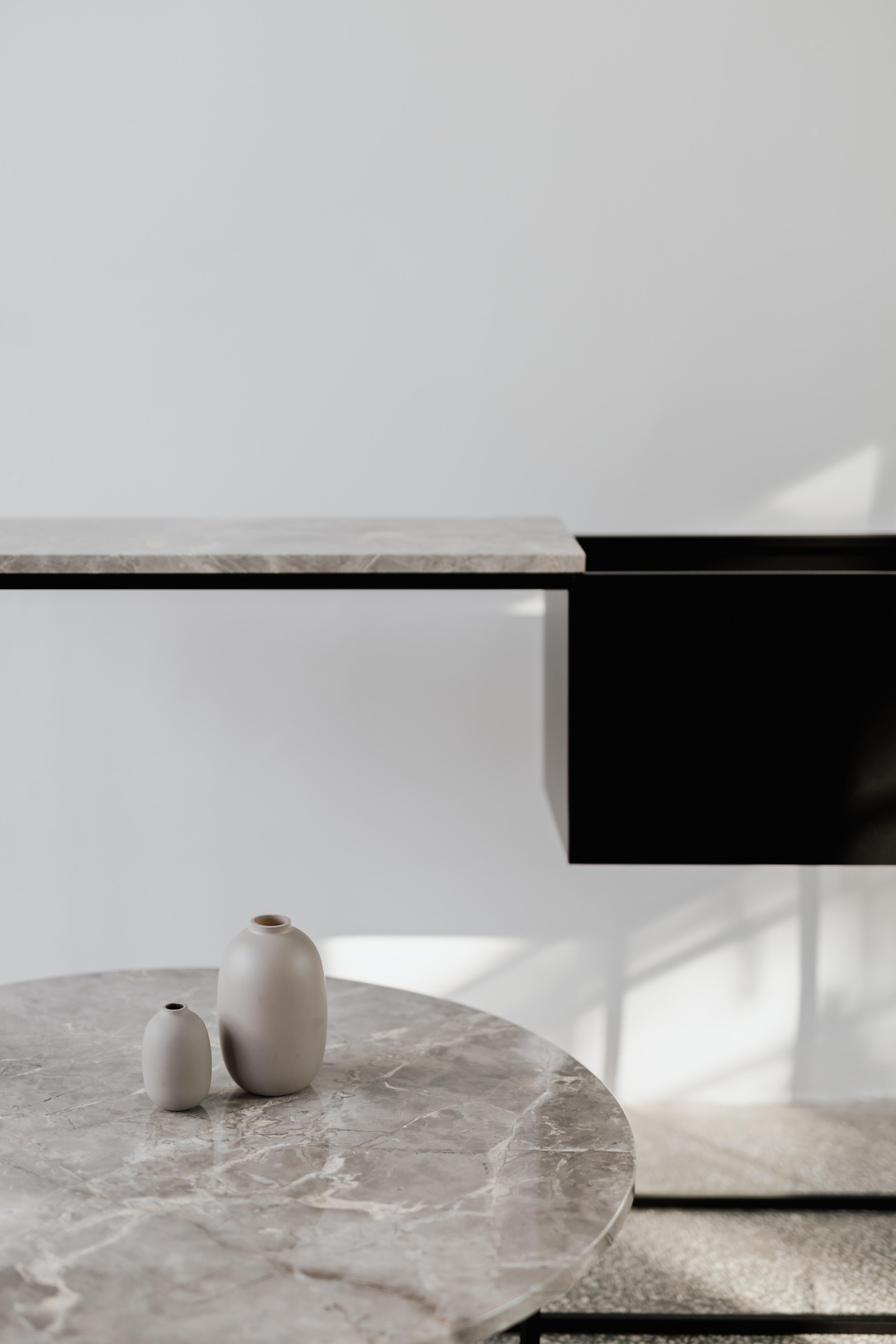 Large Grey Box Maxi Console Table by Un’common For Sale at 1stDibs