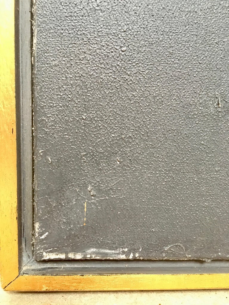 Large Grey Green Abstract Oil on Canvas by Beverley Downie 1978 ...