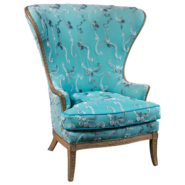 Large Grosfeld House Wing Chair at 1stDibs | wing chair online, large ...