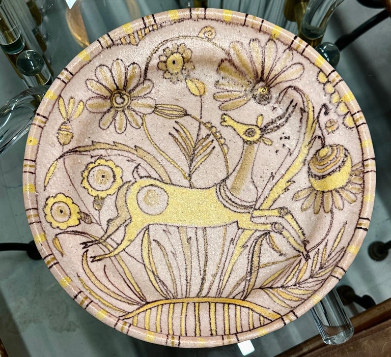 Large Guido Gambone Charger For Sale at 1stDibs