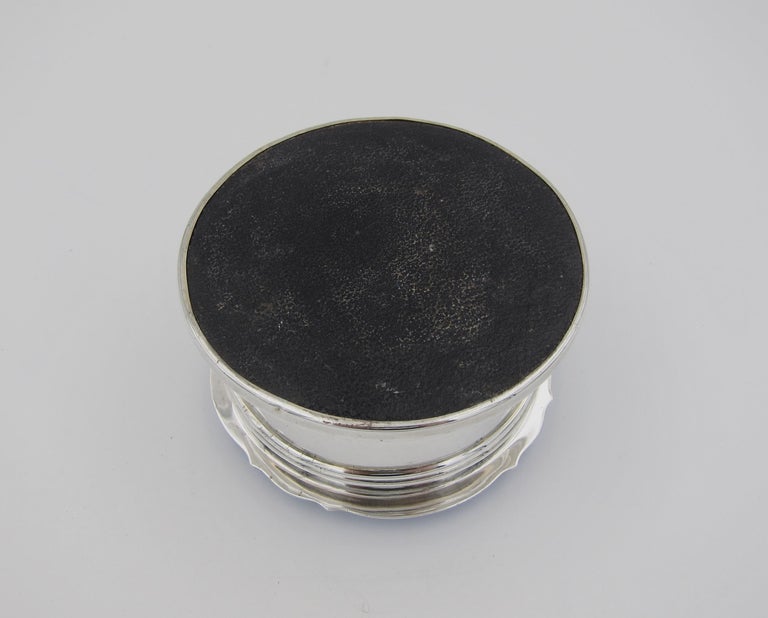 Large English Art Deco Sterling Silver and Guilloche Enamel Box ...