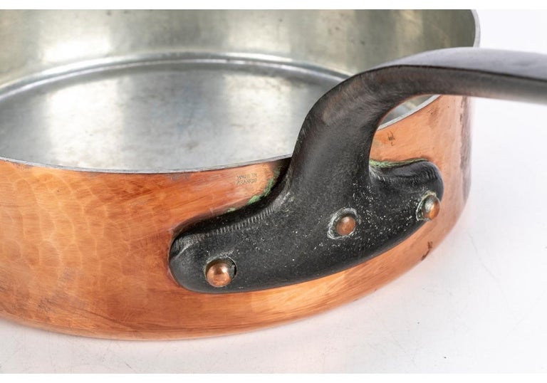 Large Hammered Copper Sauce Pan For Sale at 1stDibs