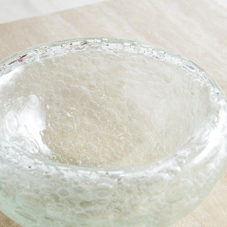 Large Hand Blown Glass Bowl by Susan Haas For Sale at 1stDibs | boss ...