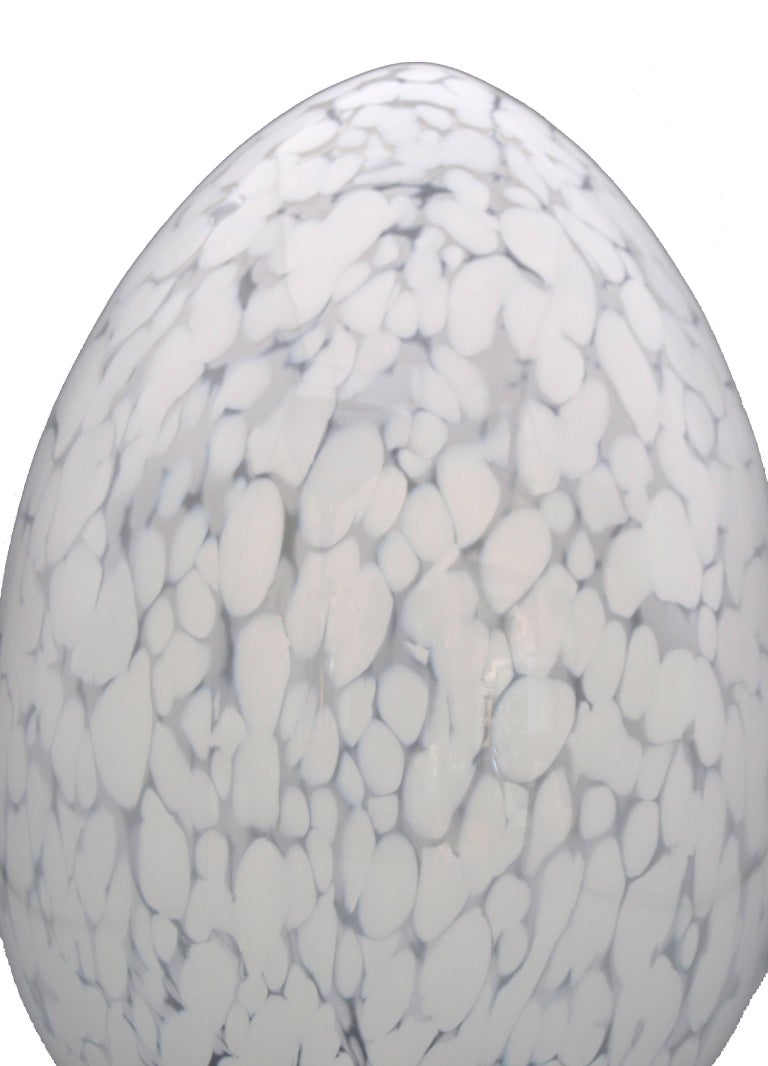 Large Hand Blown Murano Art Glass Egg Sculpture For Sale at 1stDibs ...