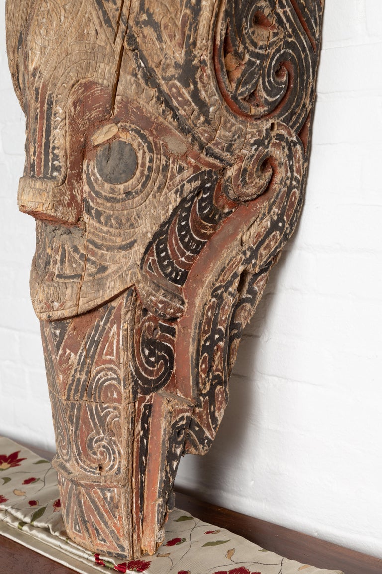 Large Hand Carved Singa Singa Tribal Carving from the Batak People ...