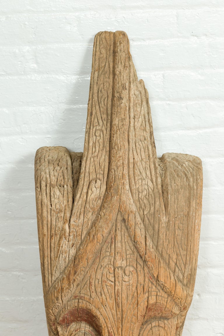 Large Hand Carved Singa Singa Tribal Carving from the Batak People ...