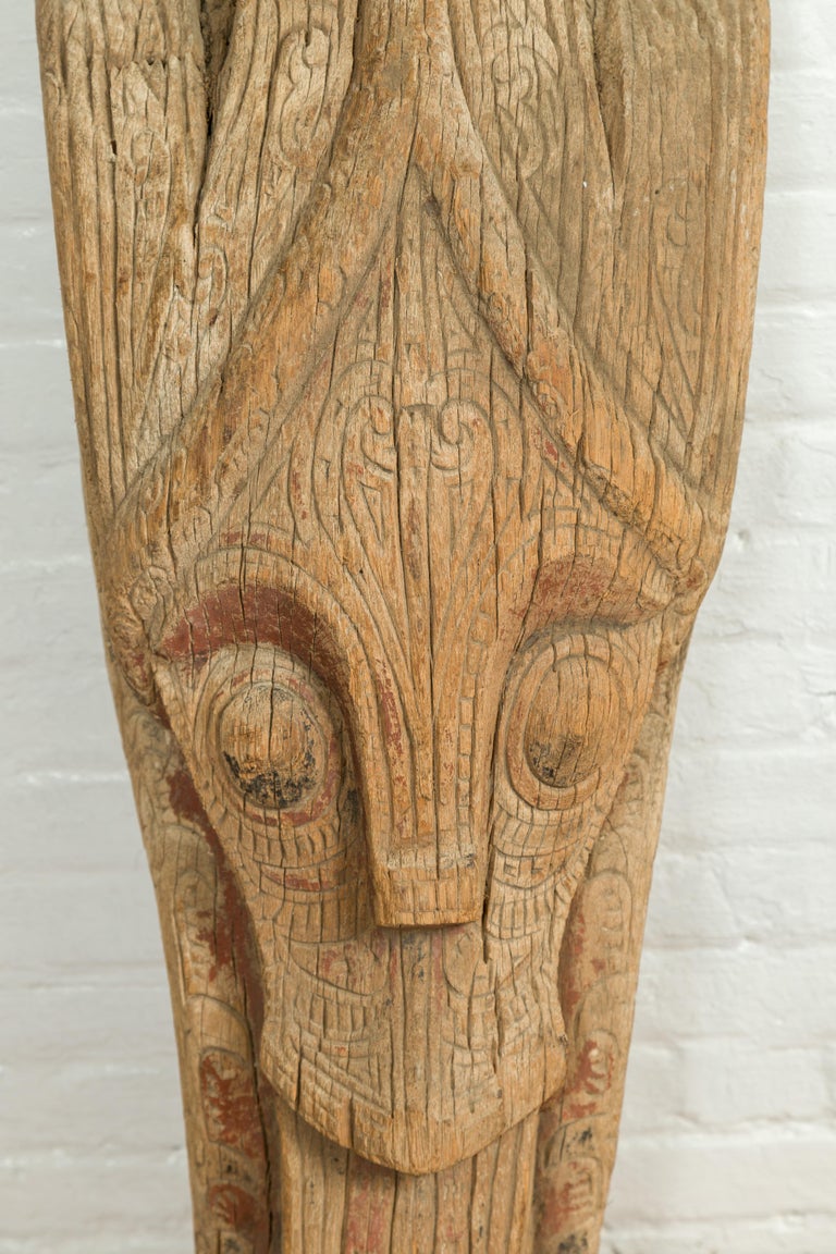 Large Hand Carved Singa Singa Tribal Carving from the Batak People ...