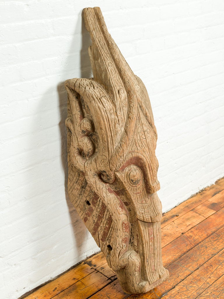 Large Hand Carved Singa Singa Tribal Carving from the Batak People ...