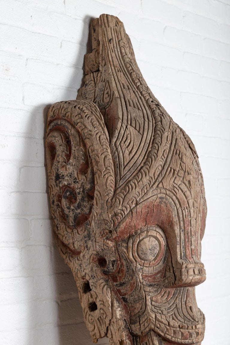 Large Hand Carved Singa Singa Tribal Carving from the Batak People ...