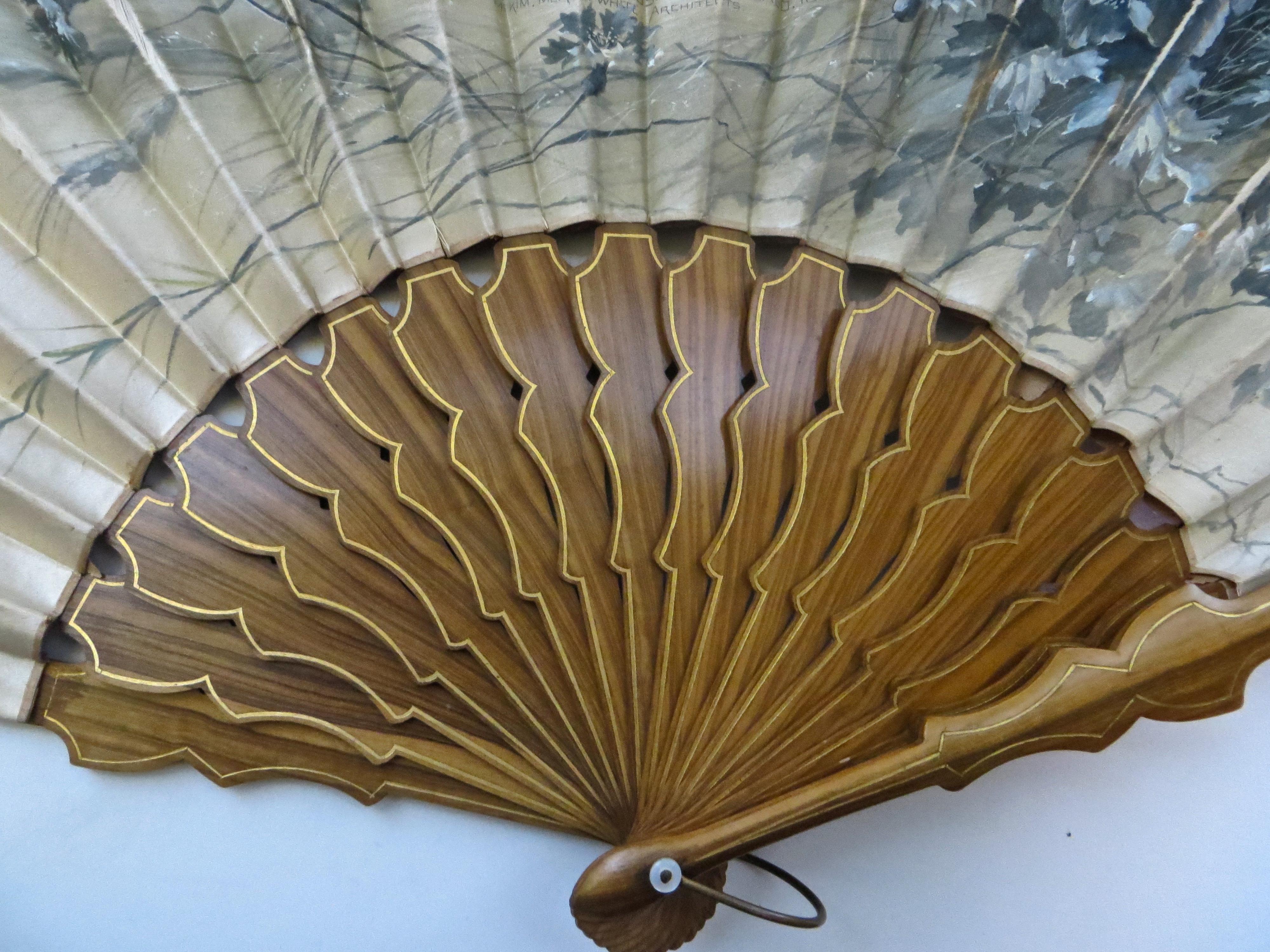 Large Hand Held Fan "Columbian Exposition", circa 1893 at 1stDibs ...