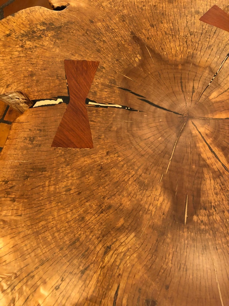 Large Hand Made Amoeba Shaped Organic Modern Maple Coffee Table For ...