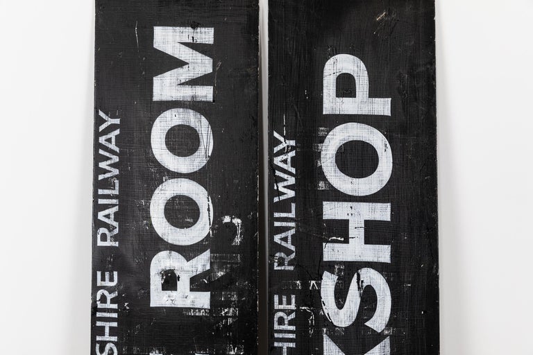 Large Hand Painted Industrial British Railway Wall Sign Plaque, C.1940 ...