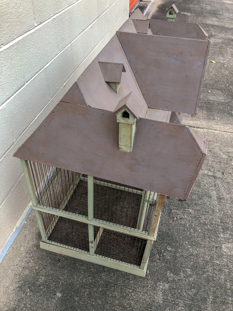 Large Handmade Vintage French Dove Cote Bird Cage "With a Story" at 1stDibs