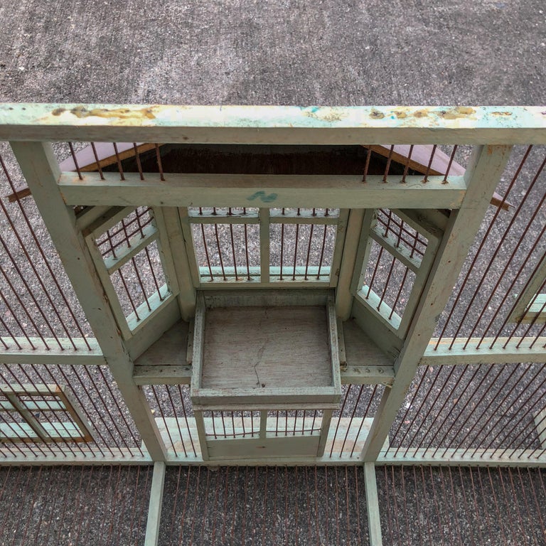 Large Handmade Vintage French Dove Cote Bird Cage "With a Story" at 1stDibs
