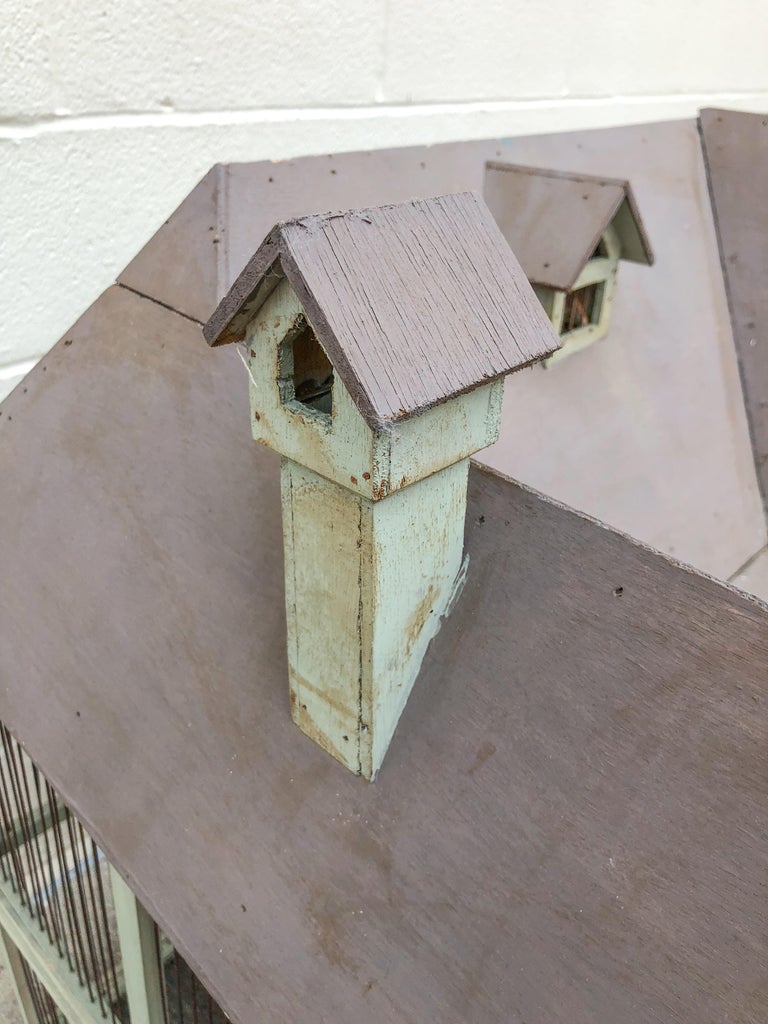 Large Handmade Vintage French Dove Cote Bird Cage "With a Story" at 1stDibs