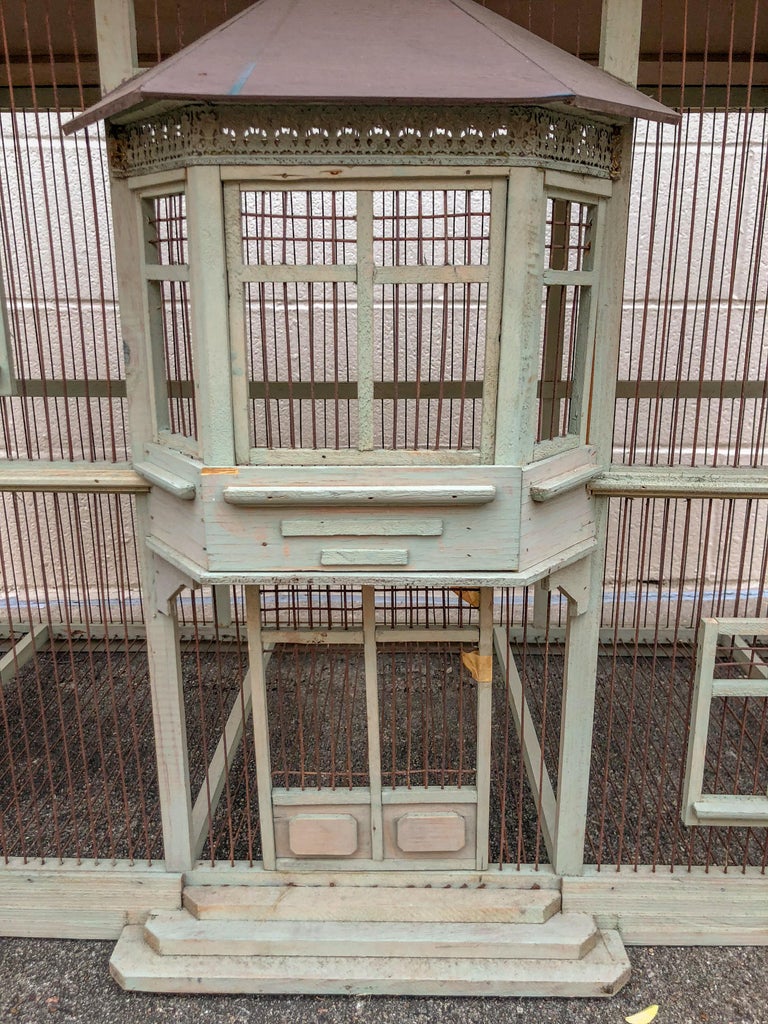 Large Handmade Vintage French Dove Cote Bird Cage "With a Story" at 1stDibs