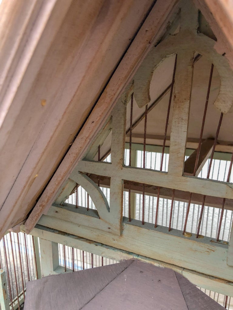 Large Handmade Vintage French Dove Cote Bird Cage "With a Story" at 1stDibs